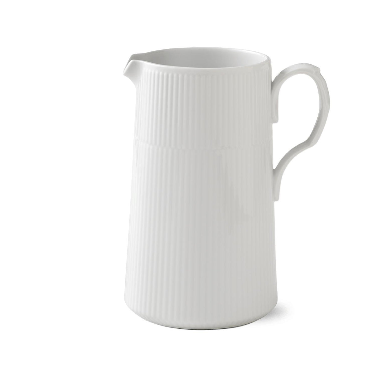 Royal Copenhagen Weiß Gerippt Kanne - 1,6L — Haushaltwaren HOH